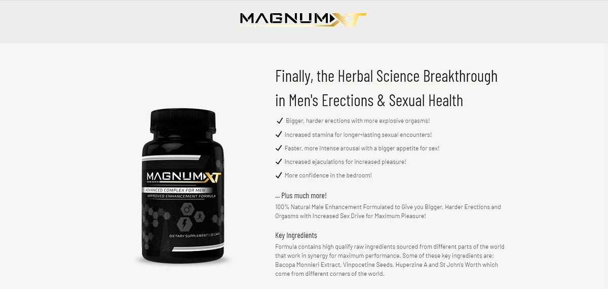 Magnum XT United Staets. What Is The Magnum XT Reviews? | by Bruce ...