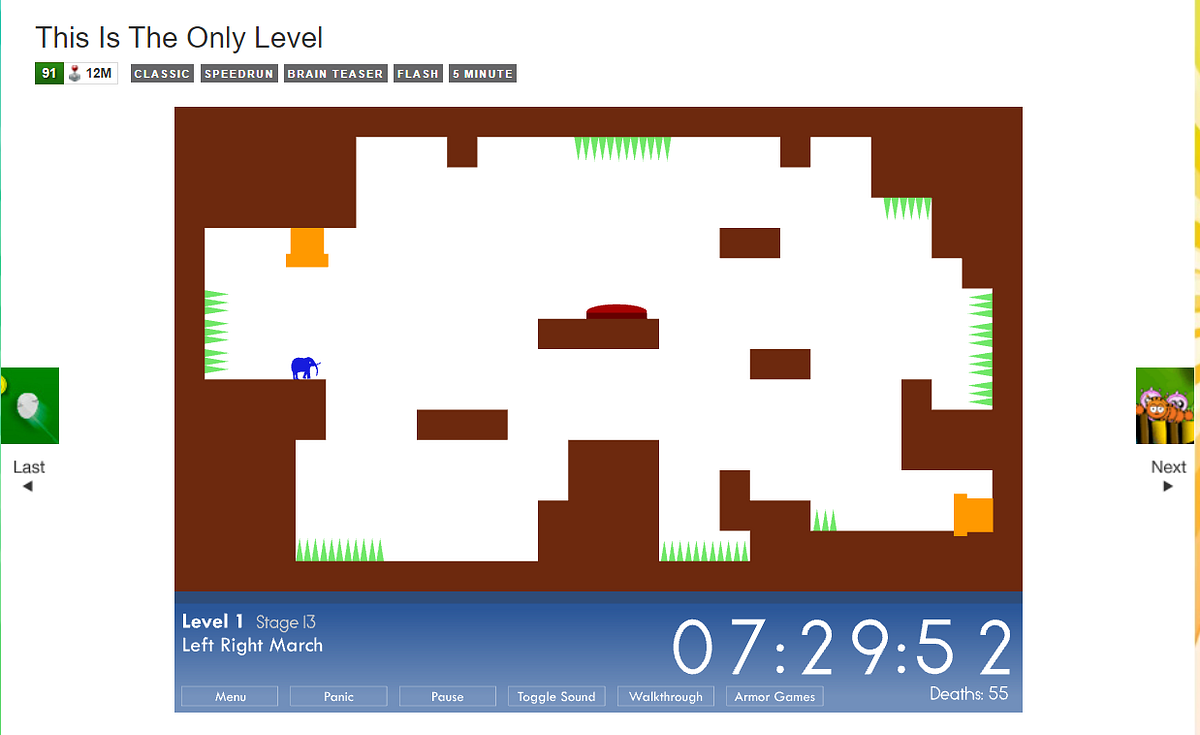 Blog Post 4: Video Game Lab. In both “This Is The Only Level” and… | by ...