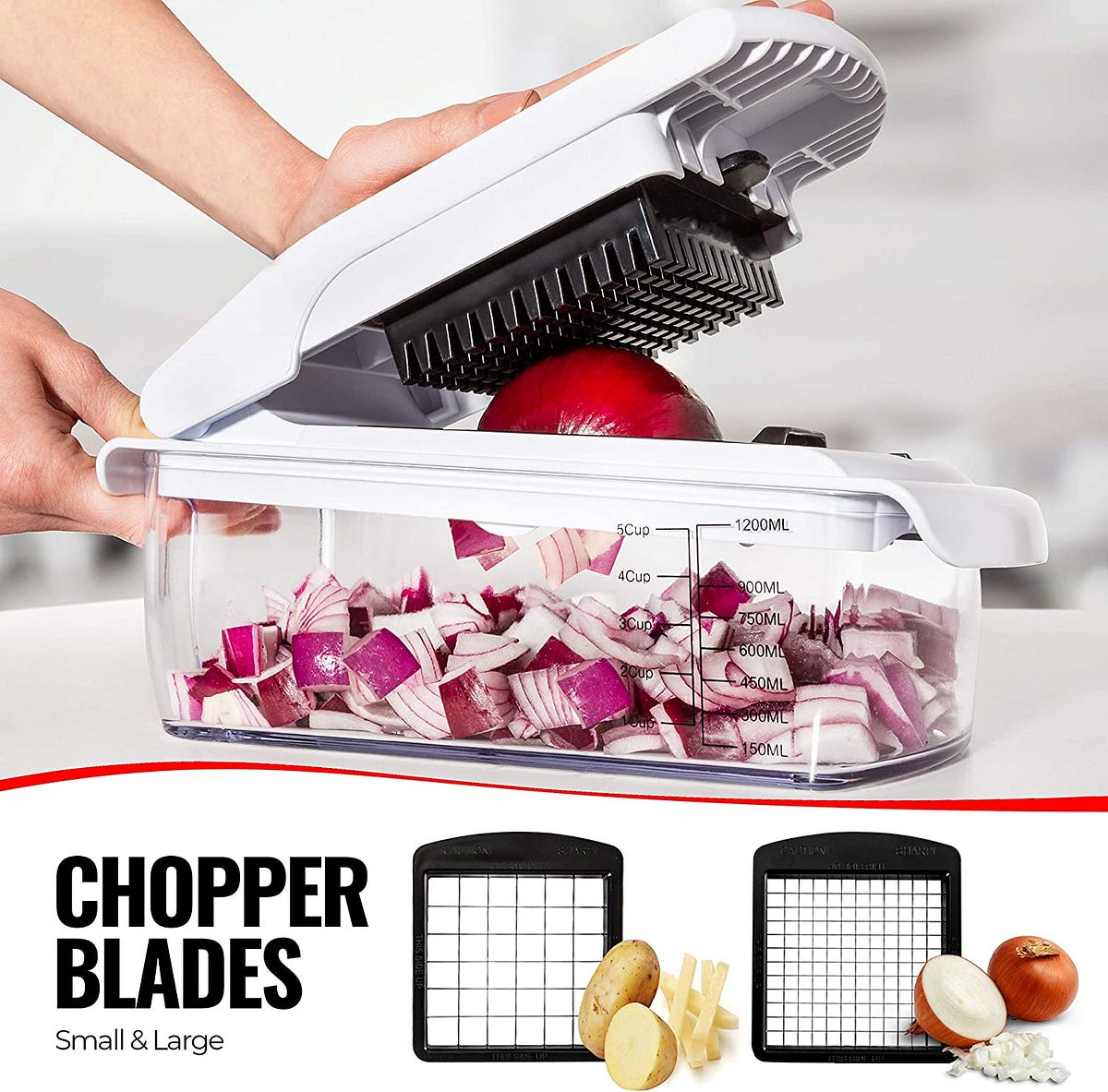 Easy Home Products-THE FULL STAR 9 IN 1 DELUXE VEGETABLE CHOPPER | by ...