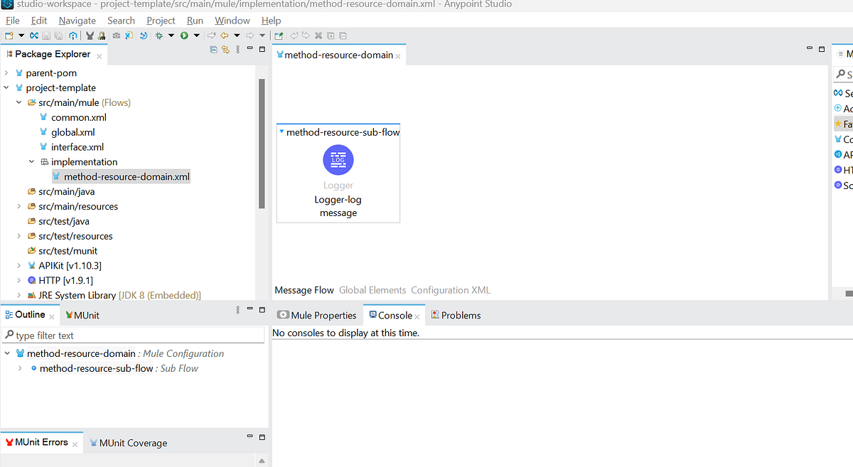 Project Template To Create Mule Application | by Nitin Prakash | Medium