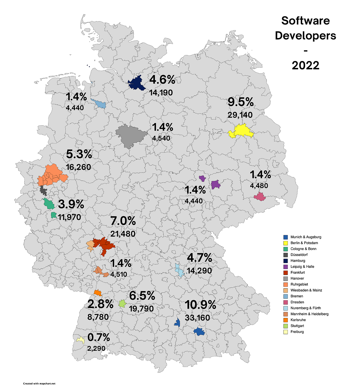 Developer insights: where are the software developers in Germany ...