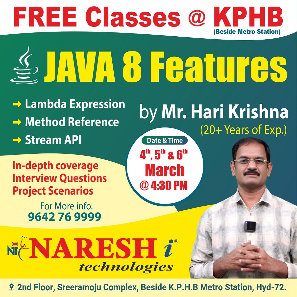 JAVA 8 Features Online Training — Nareh IT - Avinash Nit - Medium