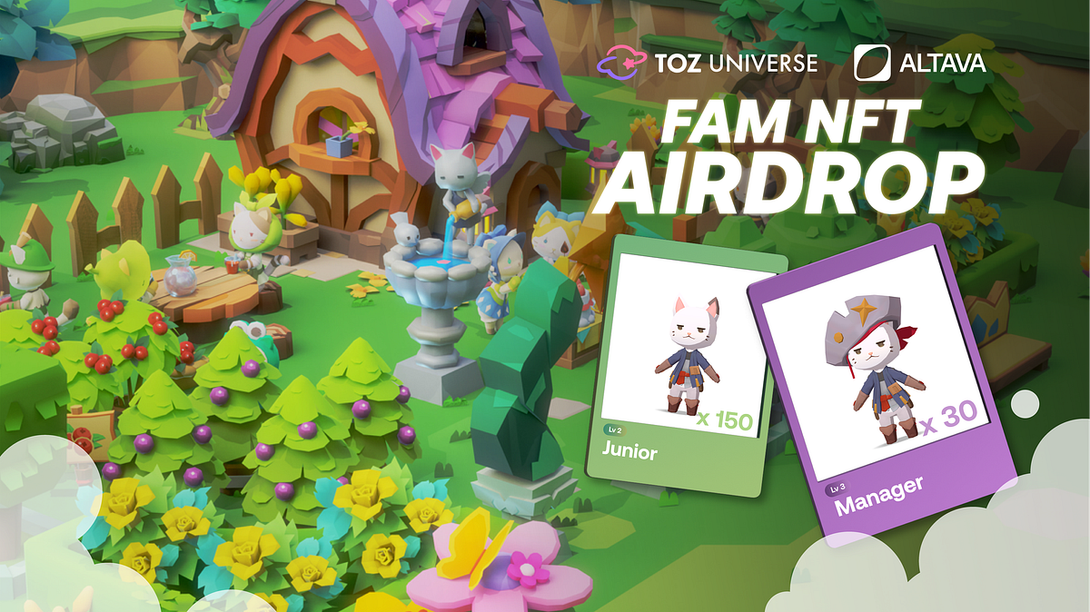 NFT Airdrop event: Celebrating a partnership with TOZ | by ALTAVA Group ...