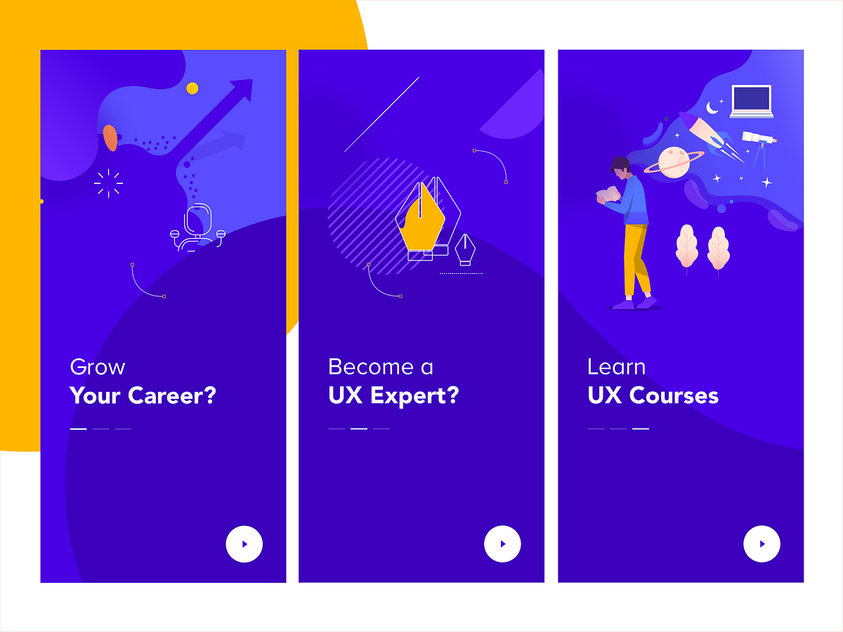 Onboarding — Illustrations UX. User Experience (UX) design is the… | by ...