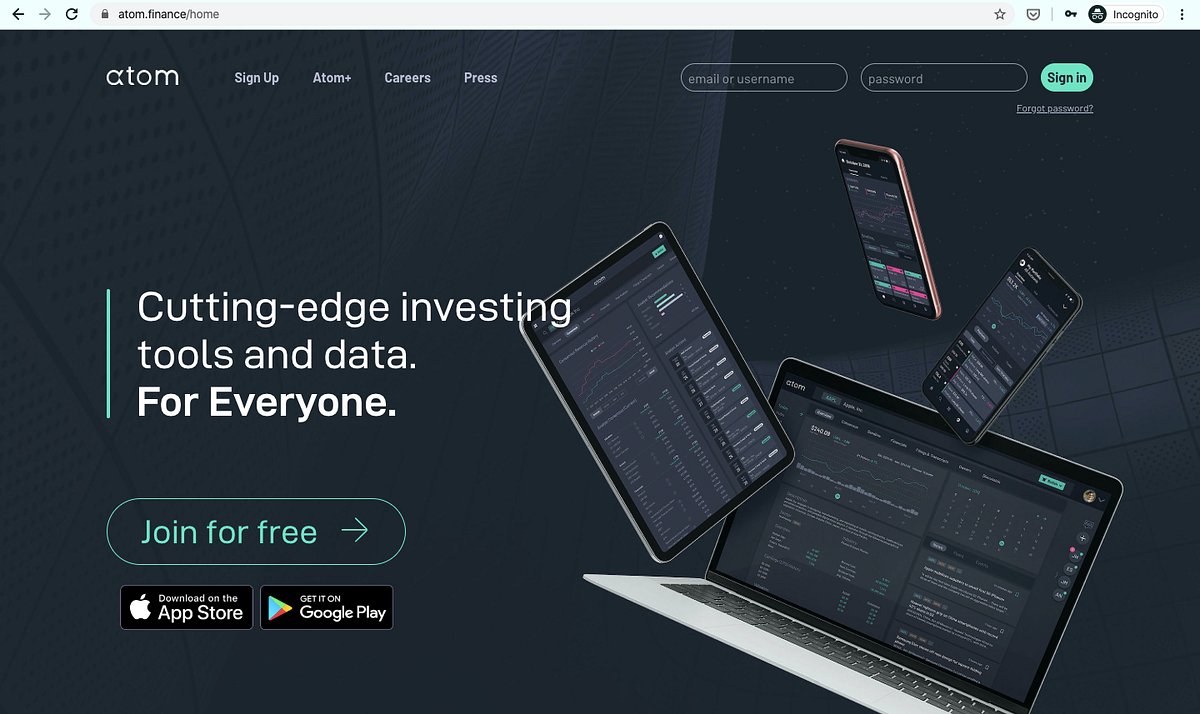 A UX Review of Atom.Finance in Less Than 8 Minutes | by Elizabeth ...