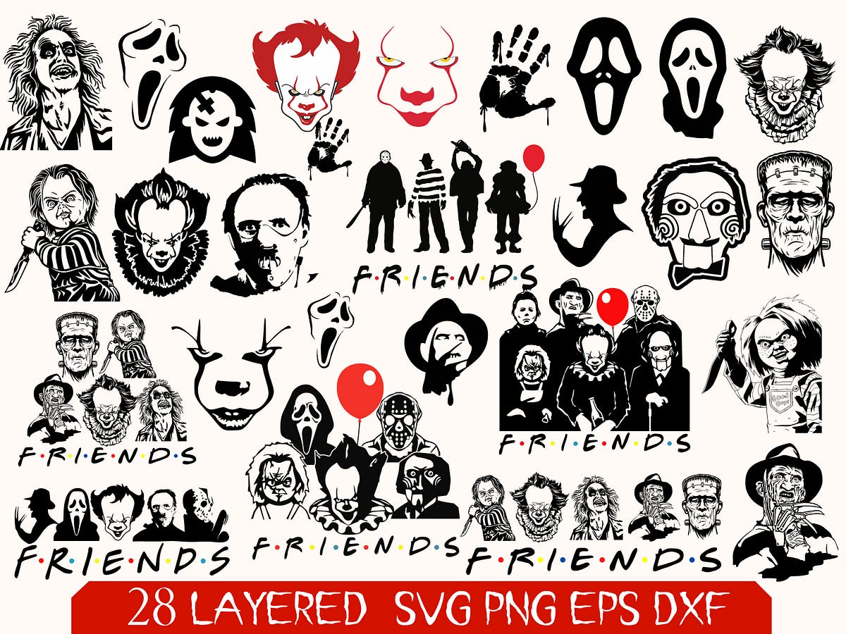 Horror Movie SVG Bundle, Halloween svg, Horror characters svg ...