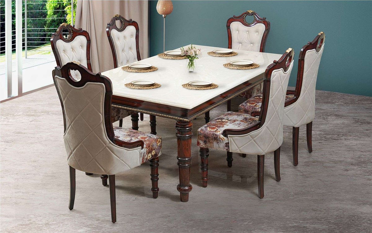 Buy Athens 6 Seater Dining Set online with 10 % off | by Damro digital ...