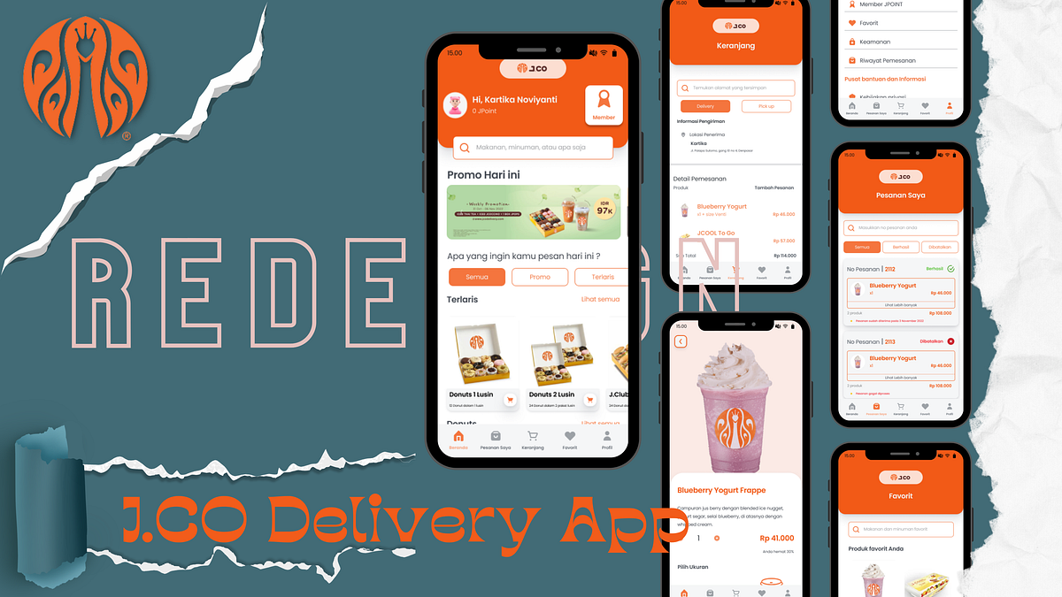 JCO Delivery App Redesign (Android) — UI/UX Case Study | by Kartika ...