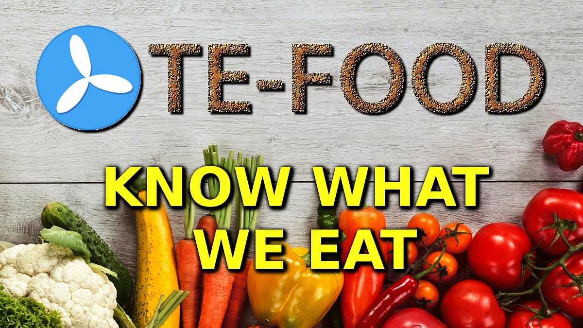 TE-Food (TFD): Know what we eat! (2018) | by Cryptolite | Medium