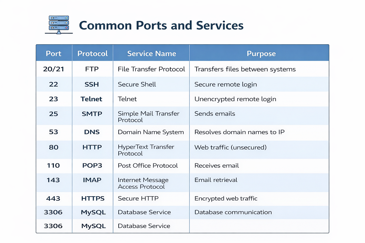 Networking Fundamentals II: How Ports and Services Power the Internet ...