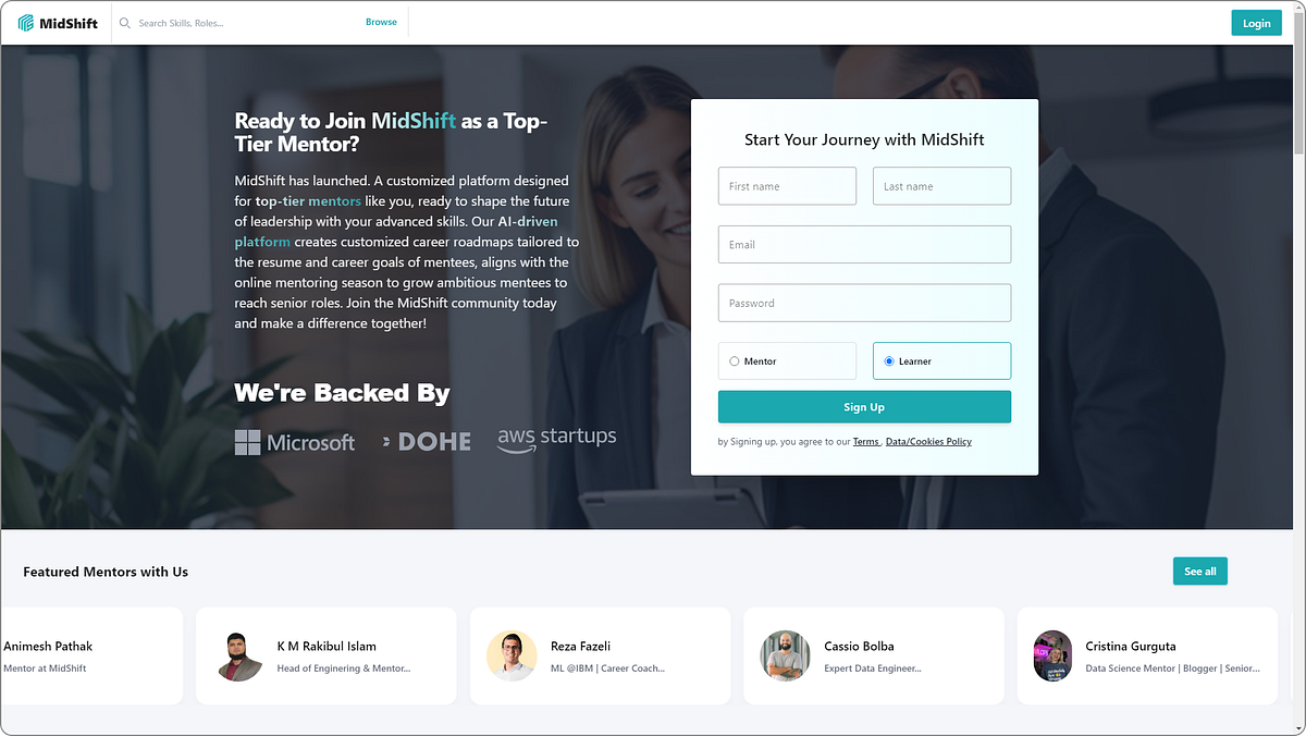 UI/UX Design Challenge — Midshift | by Namantiwari | Medium