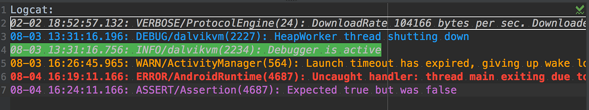 how to change color in logcat in android studio | Medium