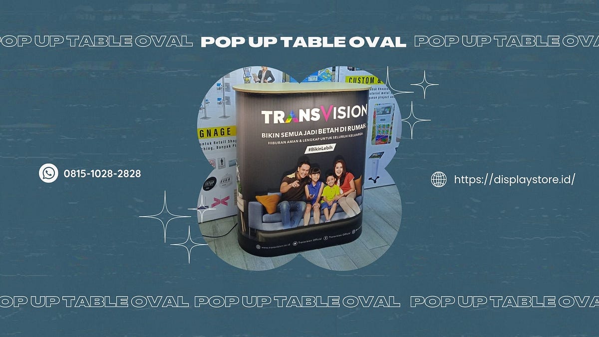 TEPERCAYA! Meja Pameran Pop Up Table Menawan Jakarta, WA: 0815–1028–2828, Event Desk Display ...