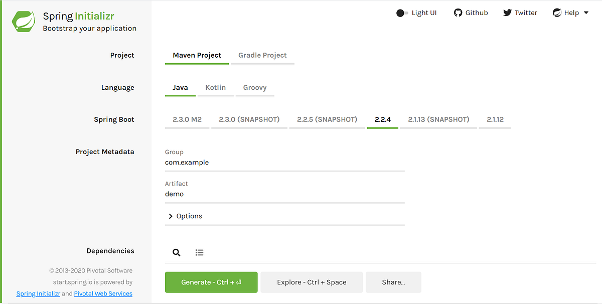 Membuat Project Spring Boot Baru. Berkenalan dengan Spring Boot | by ...