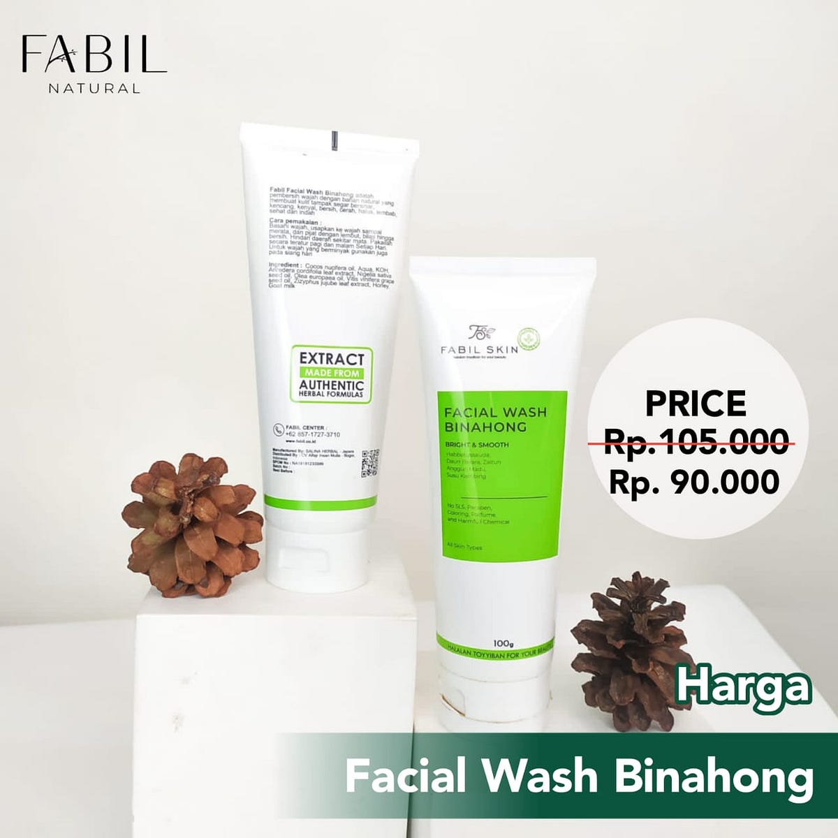 Harga facial wash binahong fabil natural | by Ombre Lip Cream Fabil ...