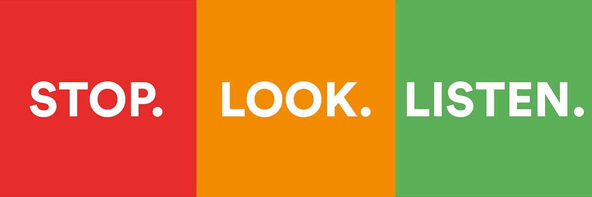 Stop. Look. Listen.. A talk by Kath Tudball, summarised by… | by The ...