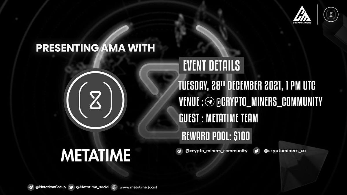 AMA Recap: CRYPTO MINERS X METATIME | by CRYPTO MINERS | Medium