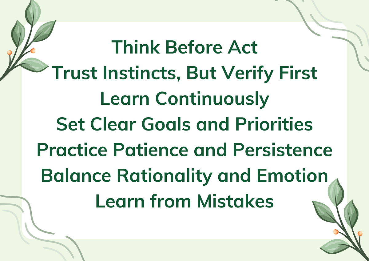 Way to the Best Use of Our Actions and Judgement | by Raihana Ferdaws ...
