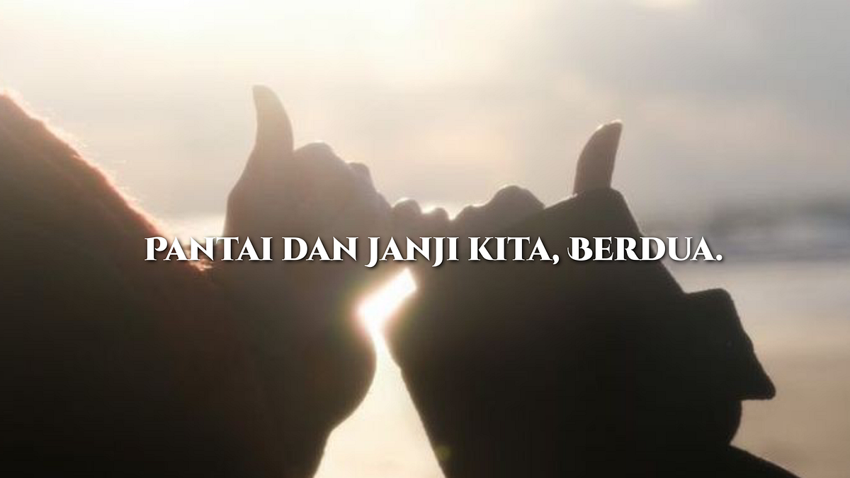 Saat Sunset telah tiba Niskala dan Rajash langsung membuat Janji “Aku ...