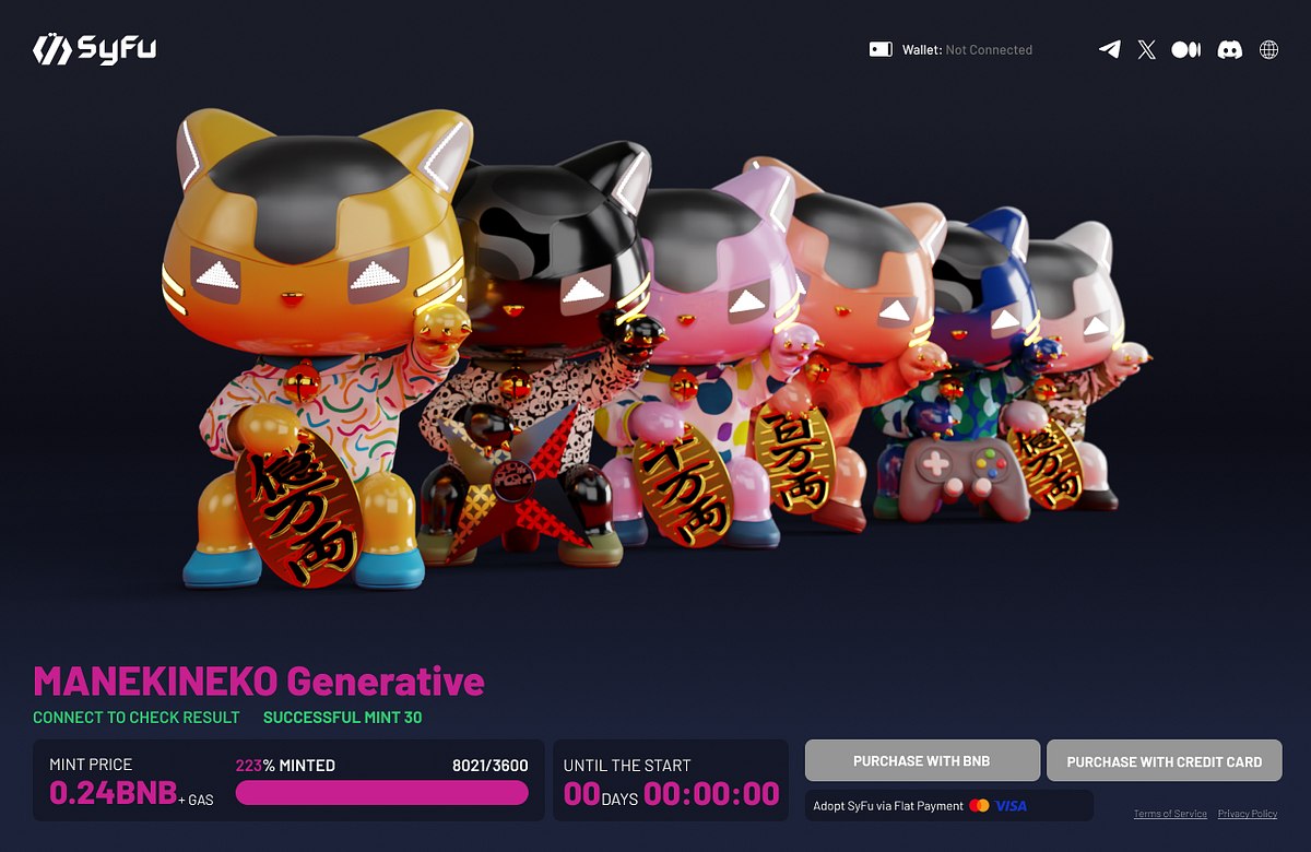 MANEKINEKO NFT Presale: Mint Confirmation & Refund Information | by ...