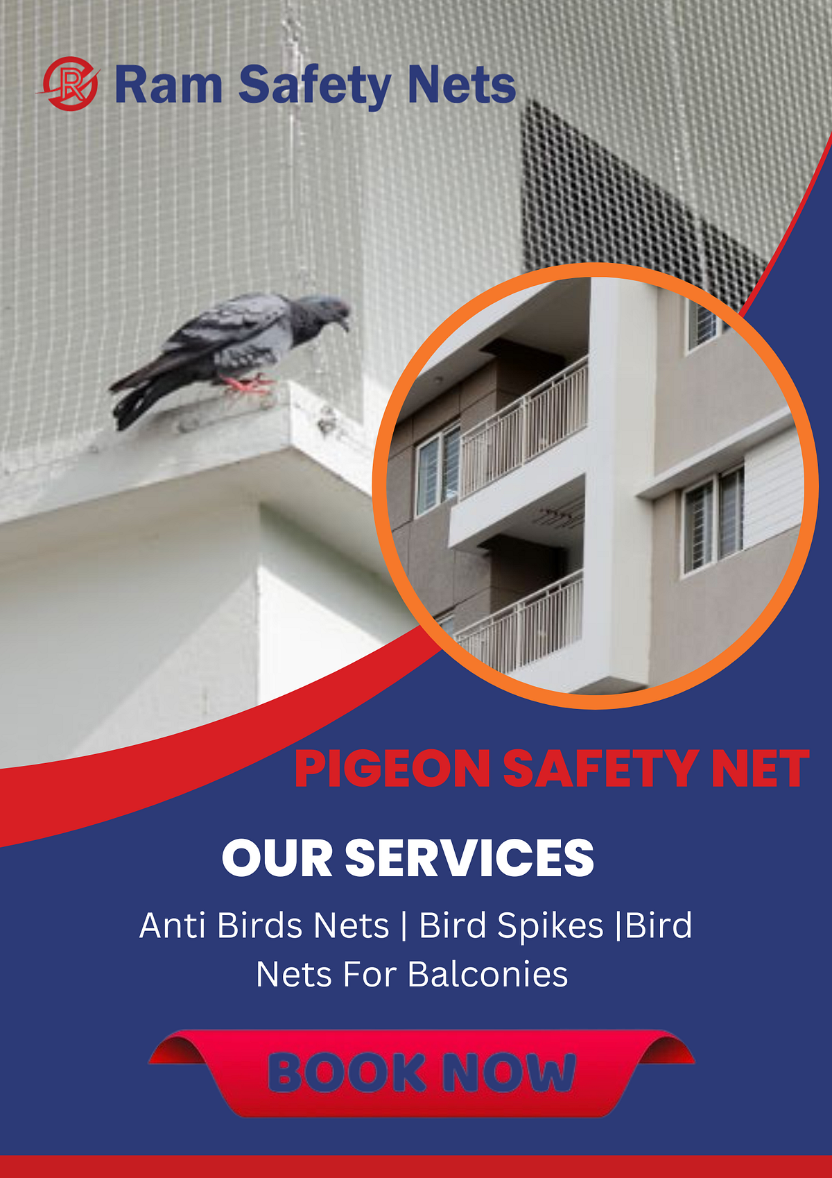 Pigeon Safety Nets in Chennai. Ensure a secure and serene environment ...