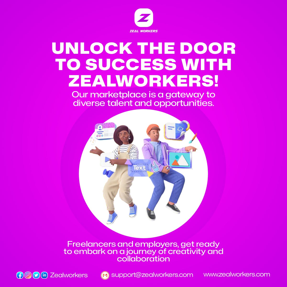 Unlock the door to success with ZealWorkers! - Zealworkers - Medium