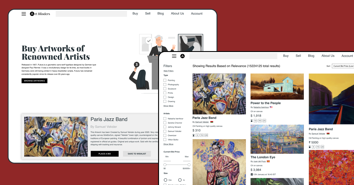 Case study: Improving the UI of a bidding platform | by Surajit Das ...