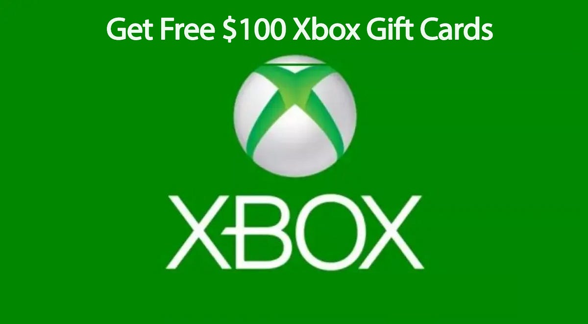 Get Free $100 Xbox Gift Cards — Xbox Gift Card Codes Free Unused Codes ...
