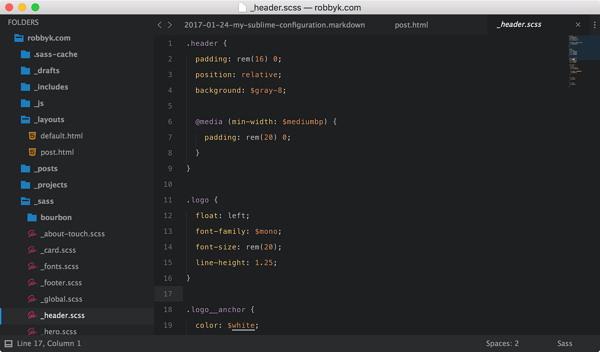 My sublime configuration. Sublime Text 3 is my number one used… | by ...