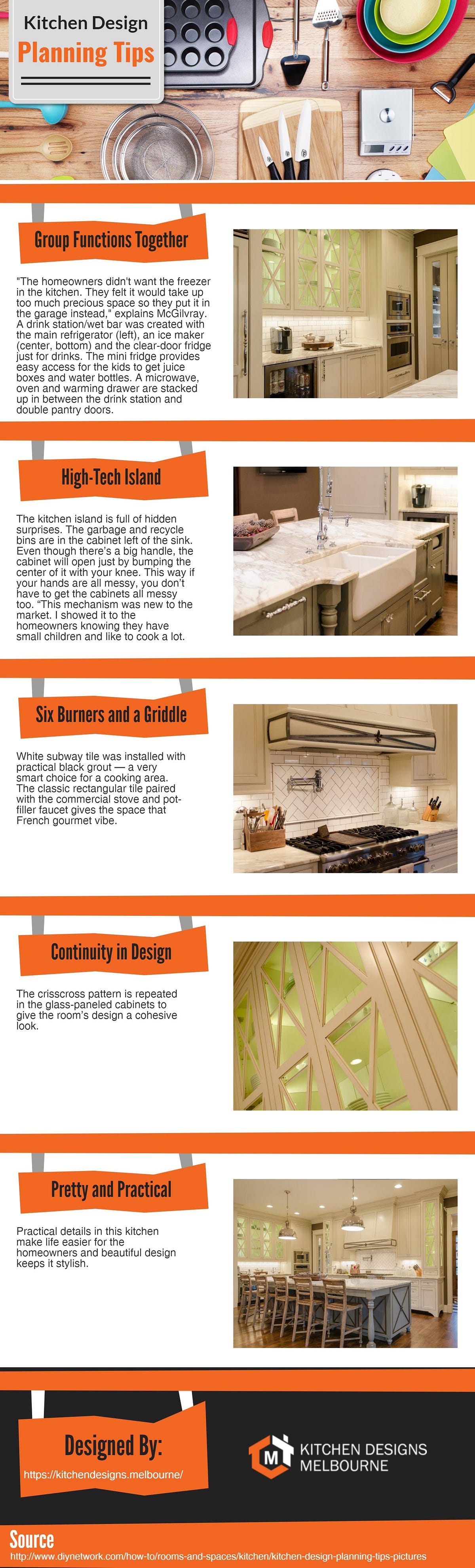 Kitchen Design Planning Tips. This infographic is designed by Kitchen ...