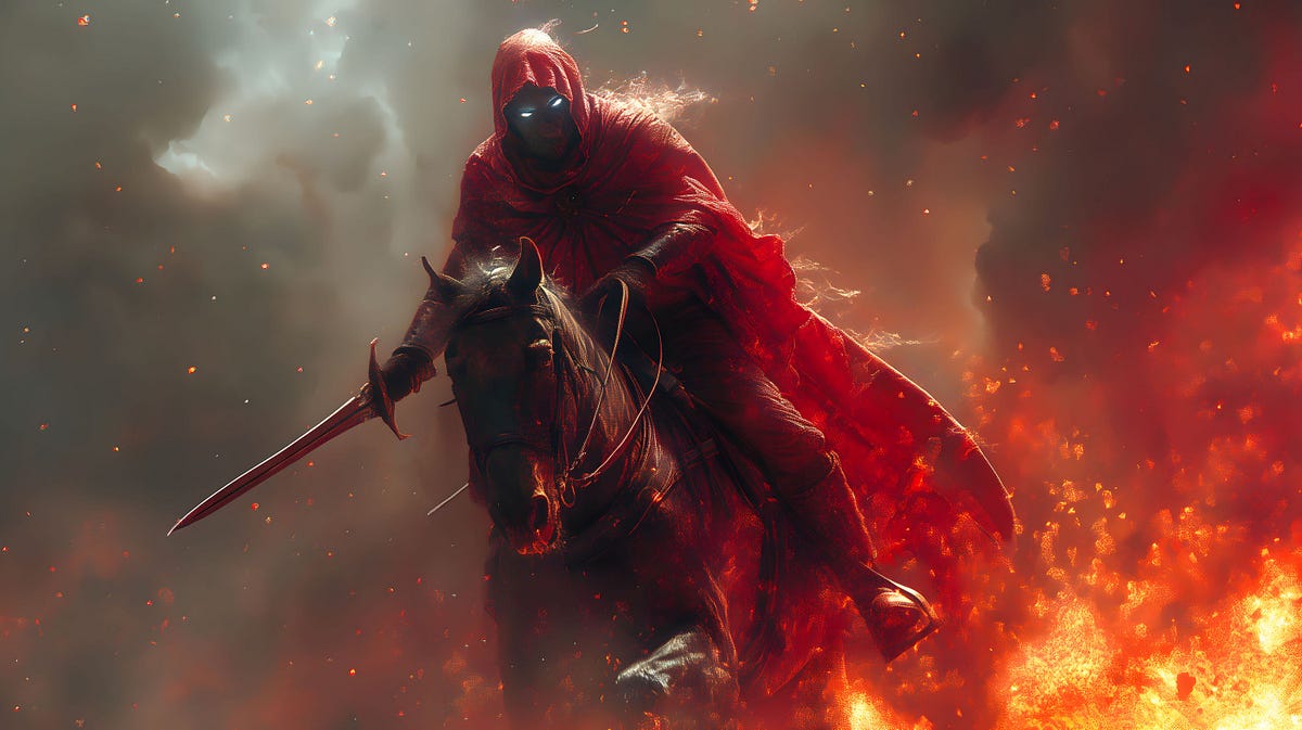 War, the Red Rider. Second Horseman of the Apocalypse | by R. Klemek ...