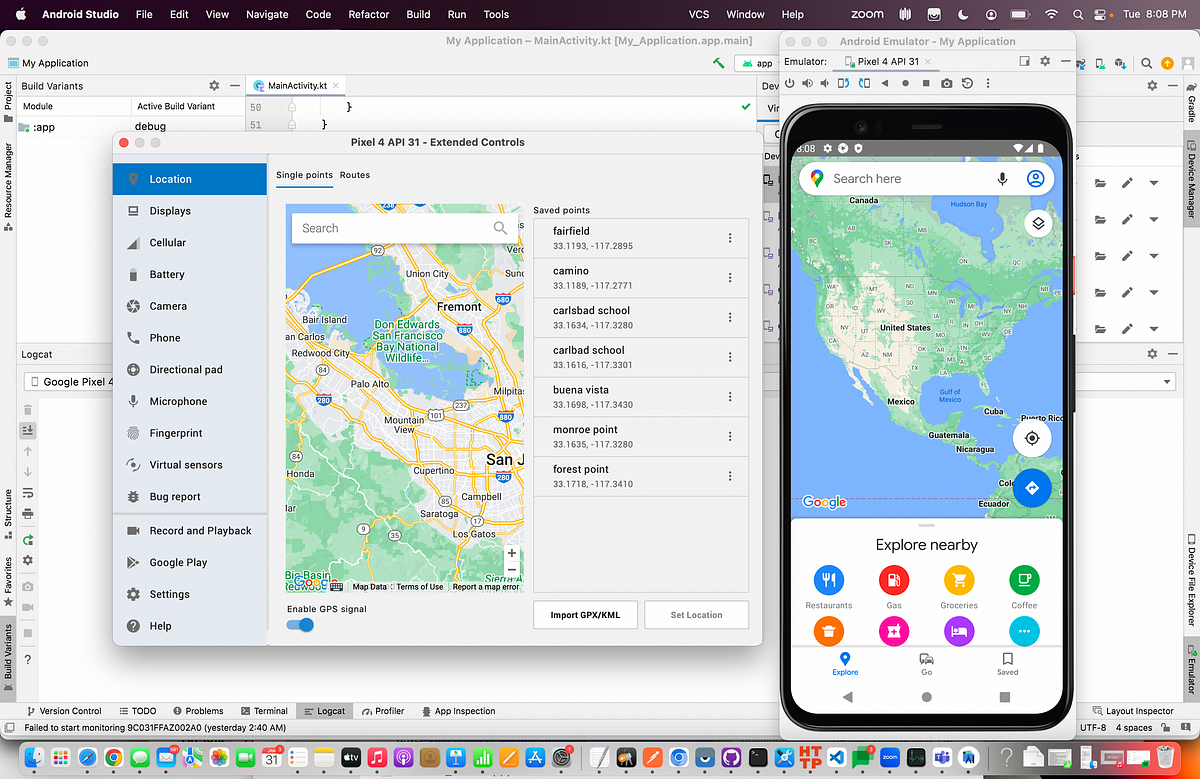 How To Simulate Locations And Routes For Testing Map Features On Your Android App By Tanya