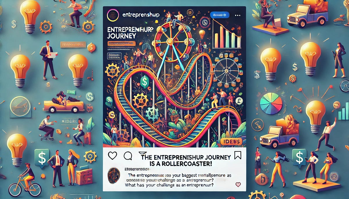 The Entrepreneurial journey is a rollercoaster! - Amitav Mukherjee - Medium