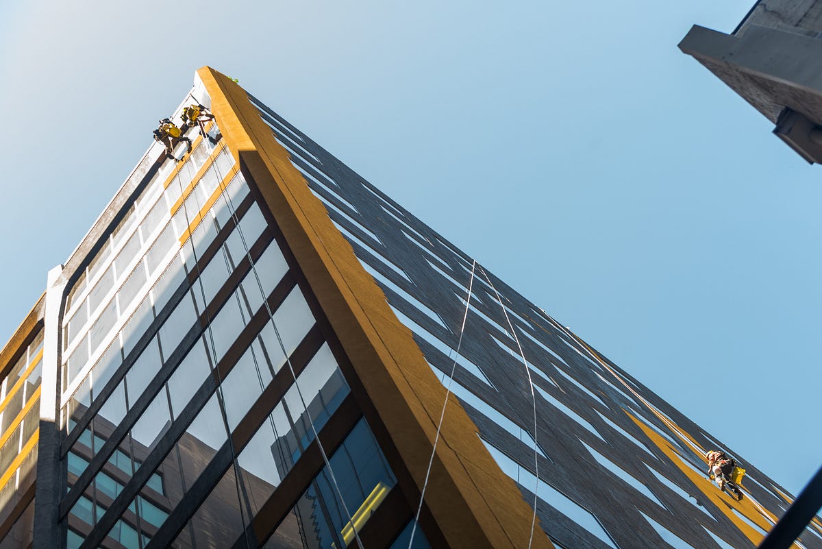 Sky-high painting. Some exterior painting projects require… | by Grange ...