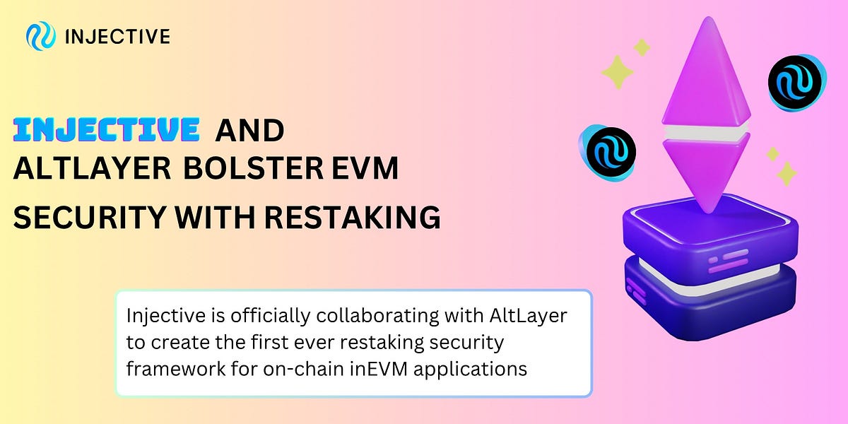 Injective and AltLayer collaborate to introduce enhanced restaking security for EVM applications ...