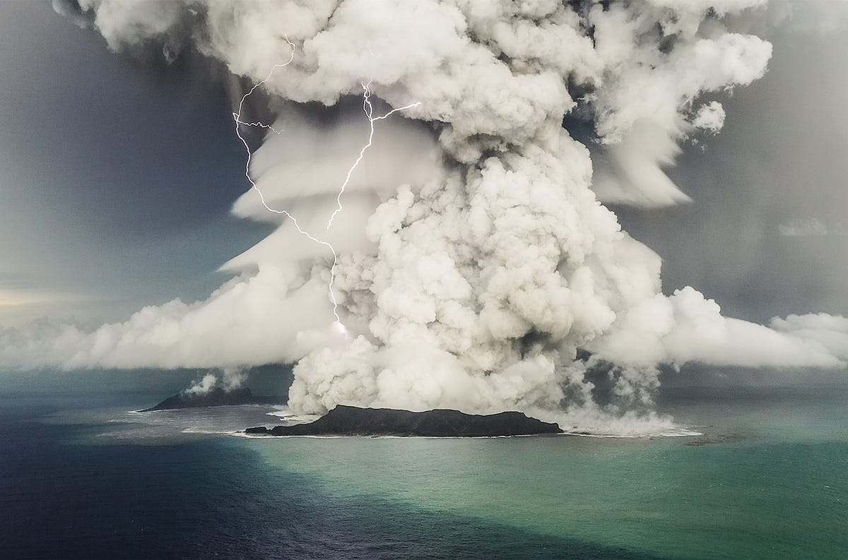 Tongan Volcanic Lightning Cataclysm | by S. W. Lawrence, MD | Medium
