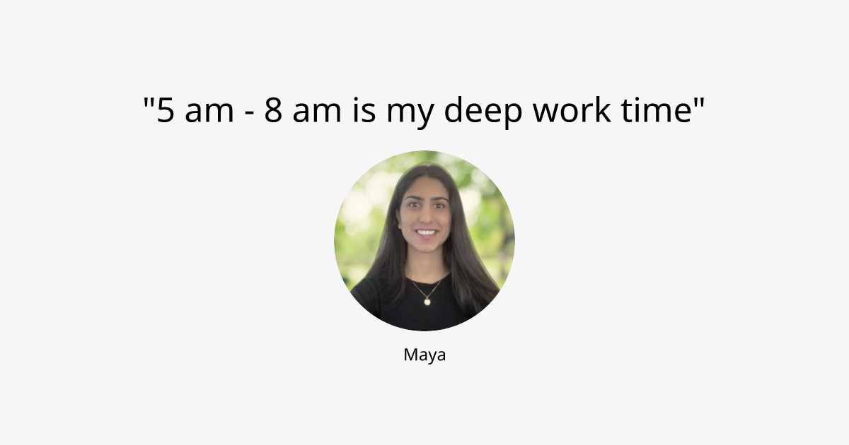 “5 am — 8 am is my deep work time” | by Builder A | Tribe of Builders | Medium