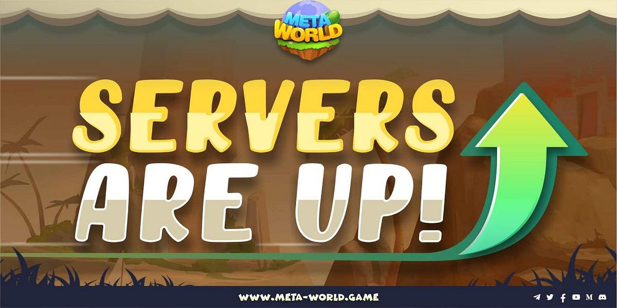 📣BREAKING NEWS📣 Servers are UP. I repeat, SERVERS are UP! ⬆️⬆️⬆️⬆️⬆️⬆️⬆ ...