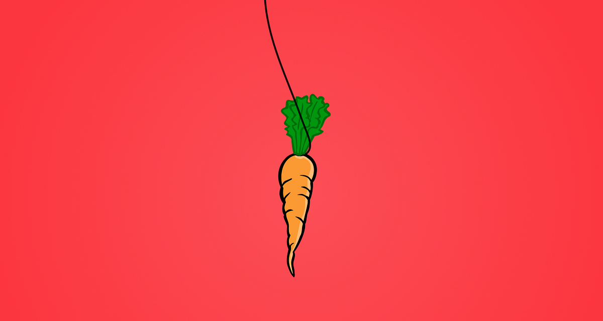 Beware of chasing the dangling carrot in front of your nose | by Tom ...