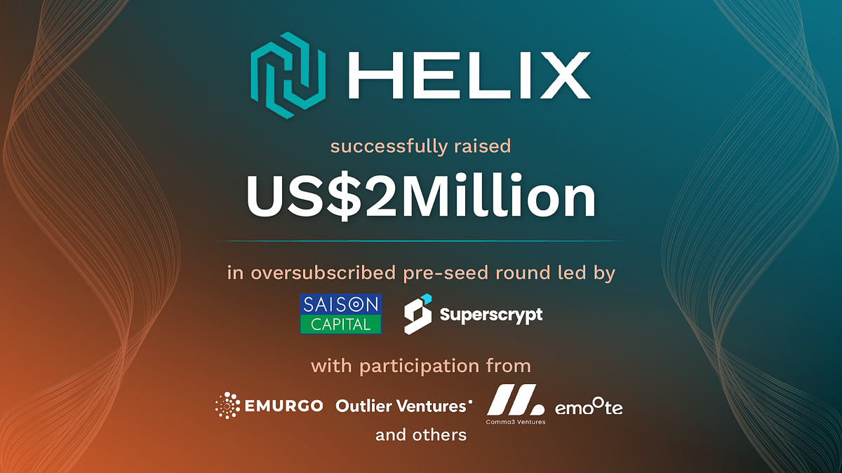 HELIX raises US$2M in oversubscribed pre-seed funding | by Helix Admin ...