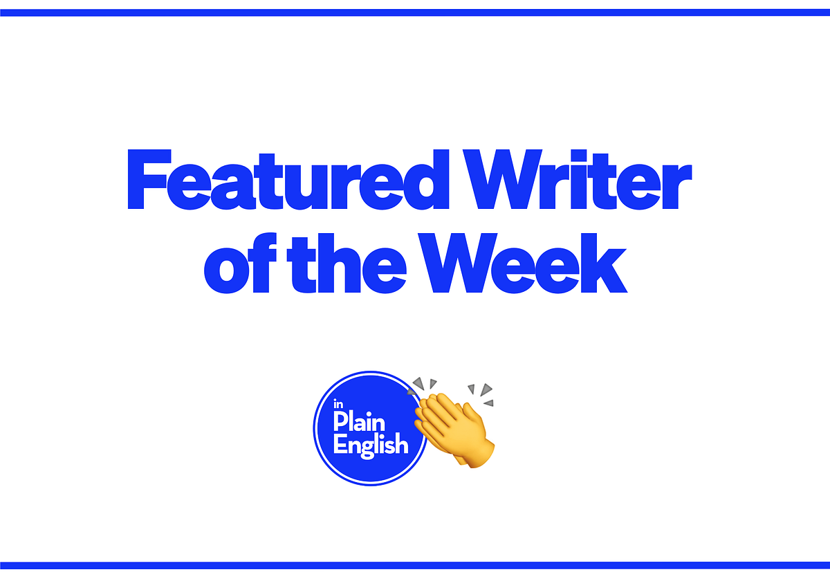 Writer of the Week: Charmaine Chui | by Soumadri Banerjee | JavaScript in Plain English