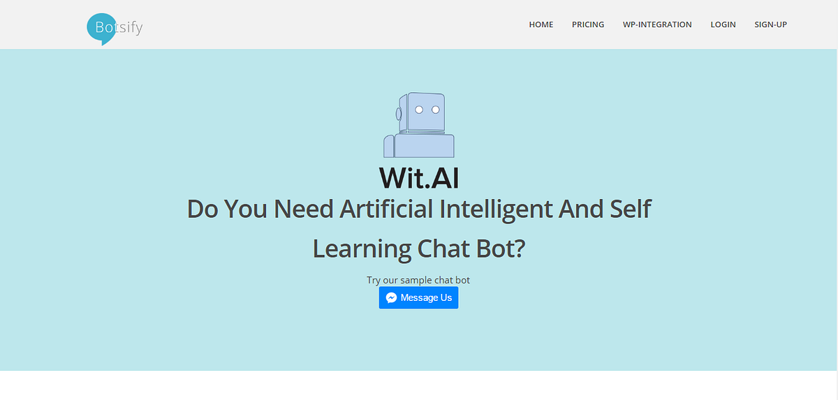 Introducing Botsify Wit.ai Chat bot Development Service | by Usama ...