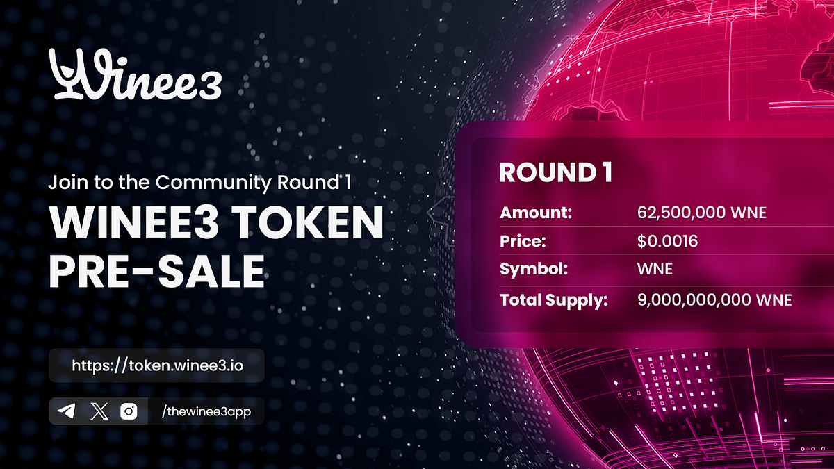 Winee3 Token Pre-Sale Community Round 1 Kicks Off | by Winee3 | May ...