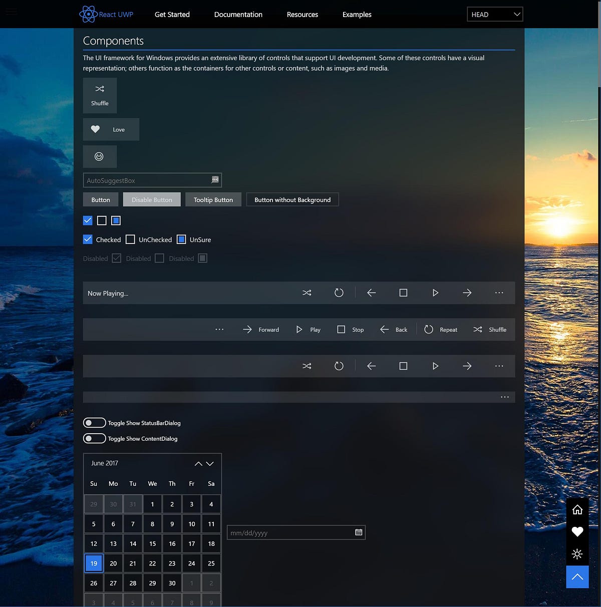 React UWP — UWP and Fluent Design UI Libray by React | by myxvisual | Medium