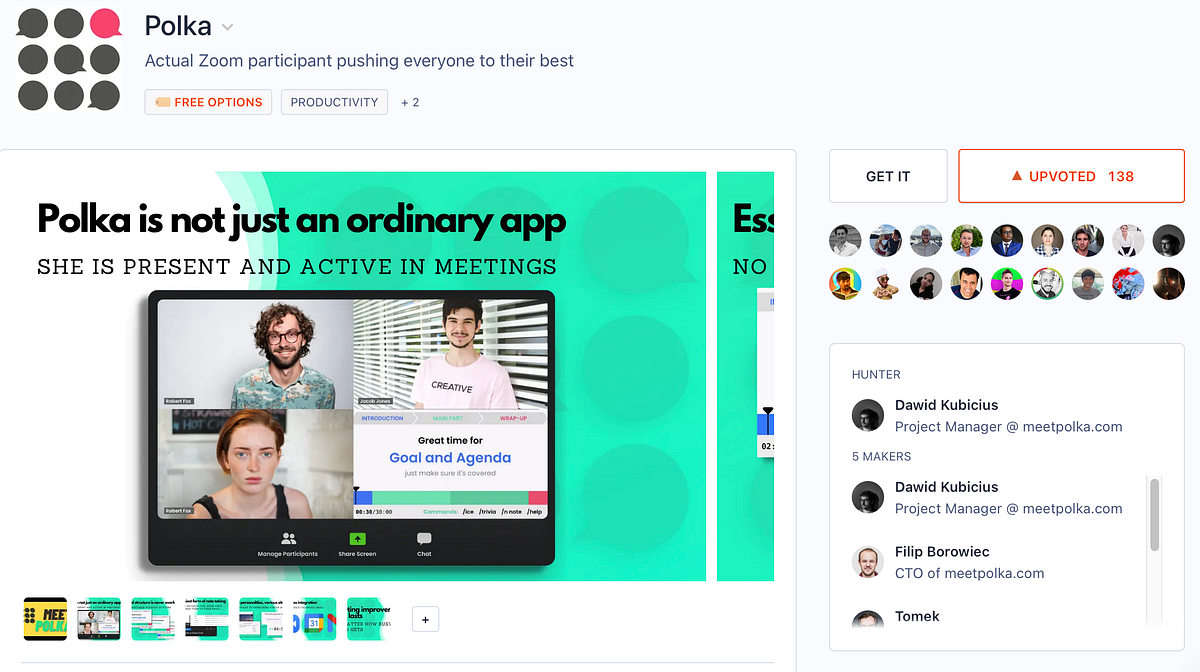 Polka: a Product Hunt launch retrospective | by Dawid Kubicius ...