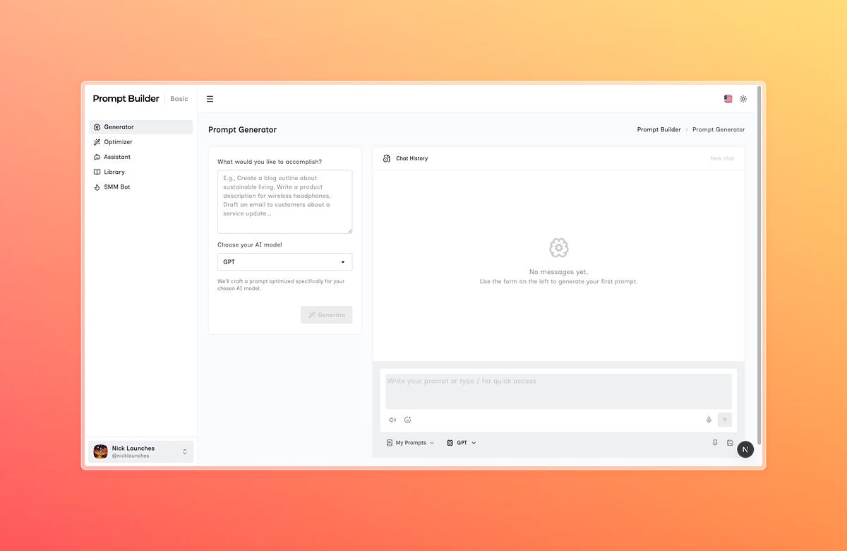 Prompt Builder: Build Reusable AI Prompts Fast | PromptBuilderCC