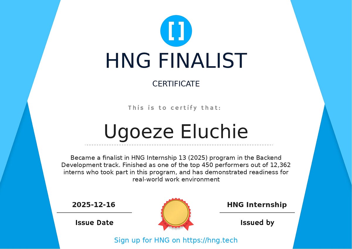 Becoming an HNG Finalist | Medium