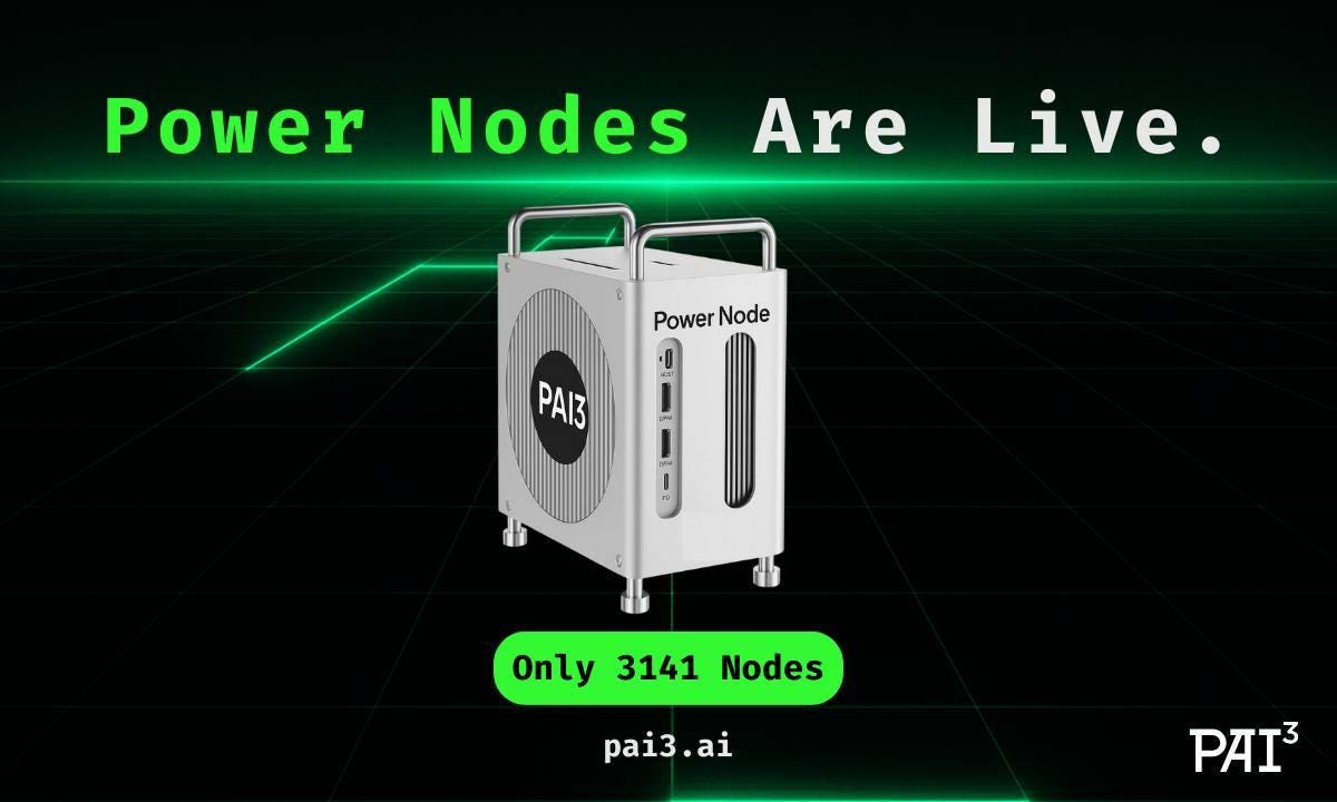 PAI3 Launches Power Nodes to Democratize AI Ownership and Rewards | by ...