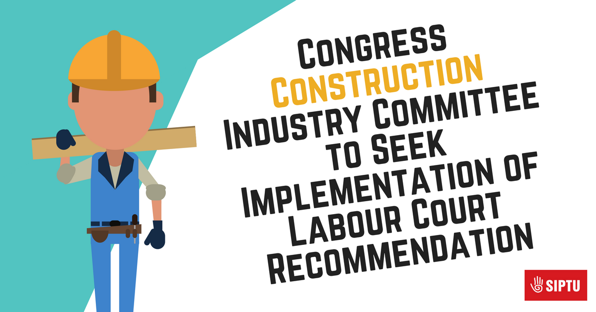 Congress Construction Industry Committee to Seek Implementation of ...