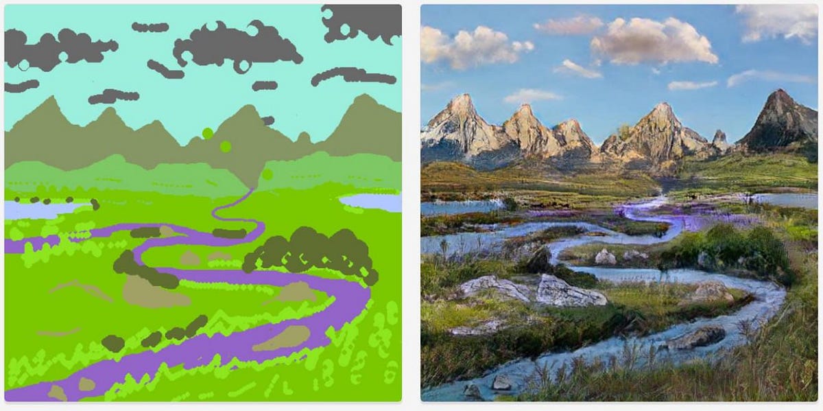 New Miracle Of AI: GauGAN Turns Doodles into Stunning, Photorealistic ...